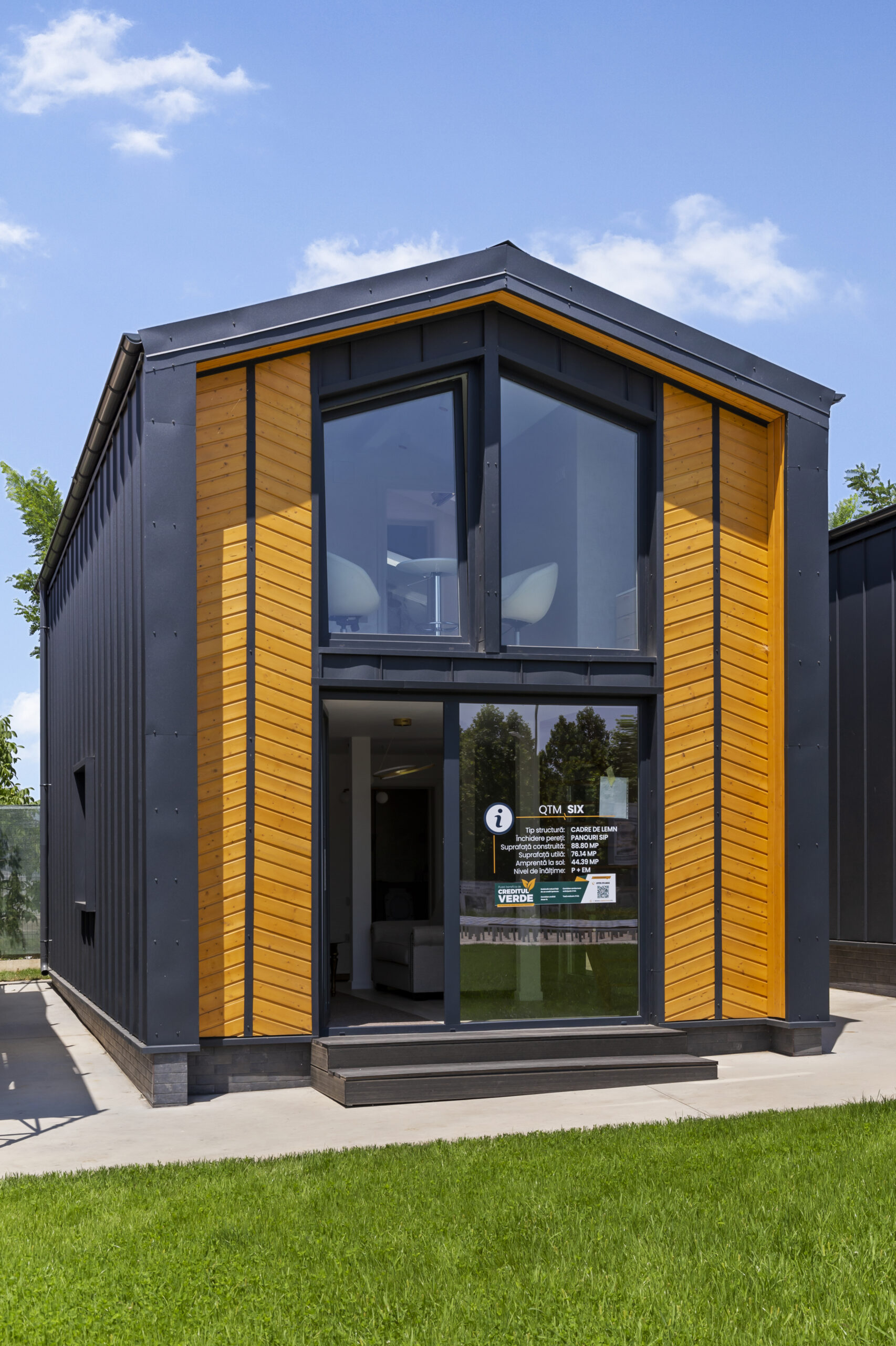 Quantum Six, casa modulara P+M, 88 mp, 4 camere, 2 bai, - SudRezidential.ro