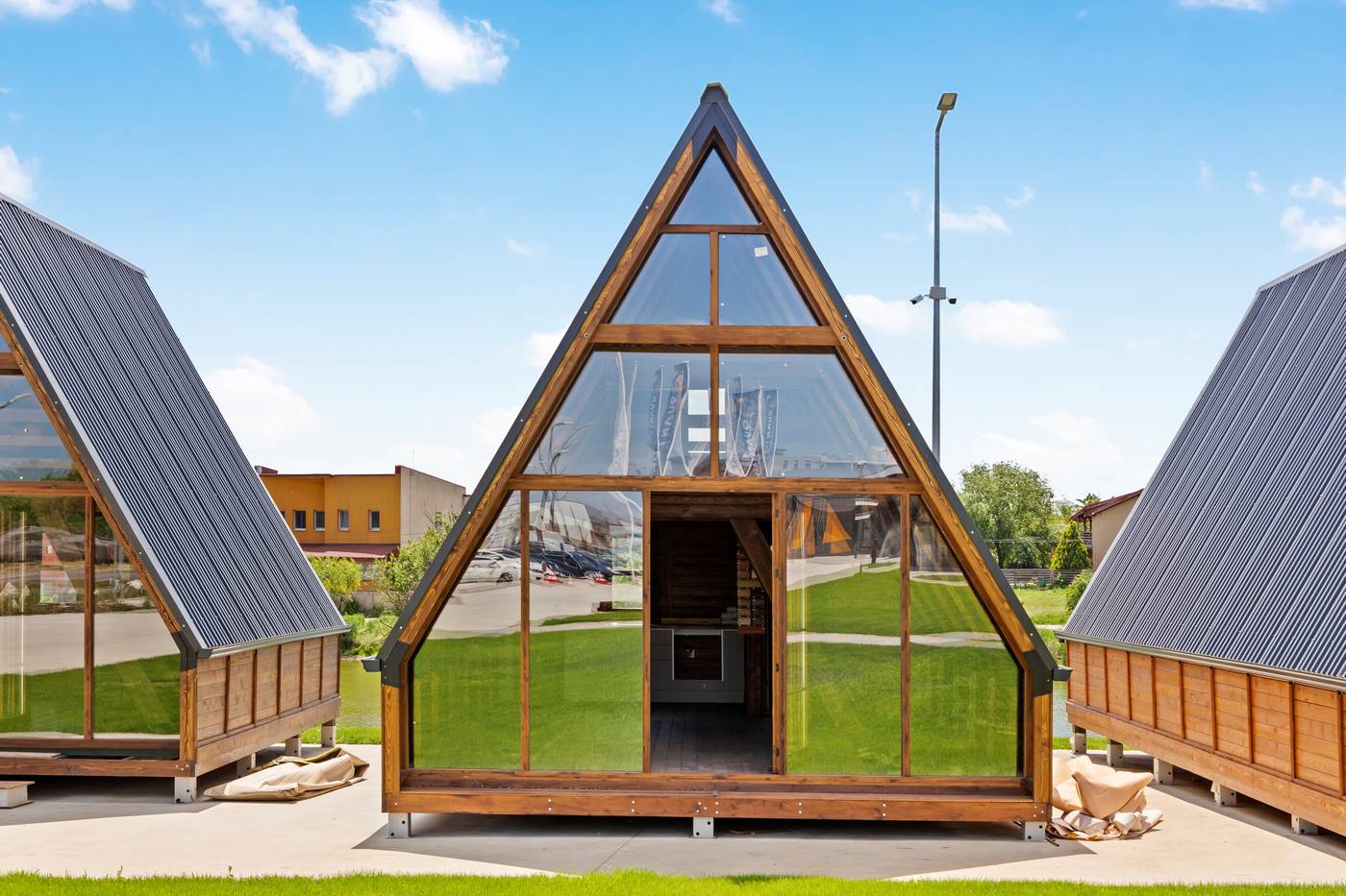 Qtm Original, casa modulara A Frame, sistem interblocare ...