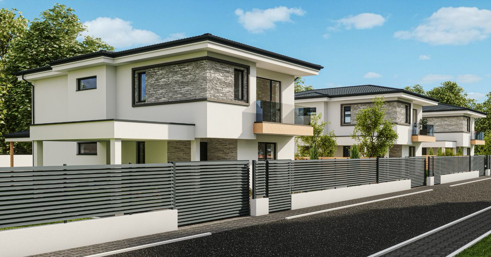 Structura metalica usoara, casa modulara, terasa 62 mp, - SudRezidential.ro